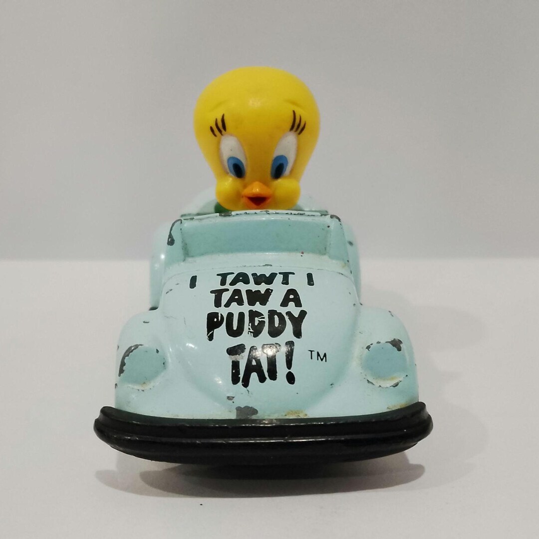 Vintage Tweety Bird Die-cast Car– 1988 Looney Tunes– Metal Collectible ...