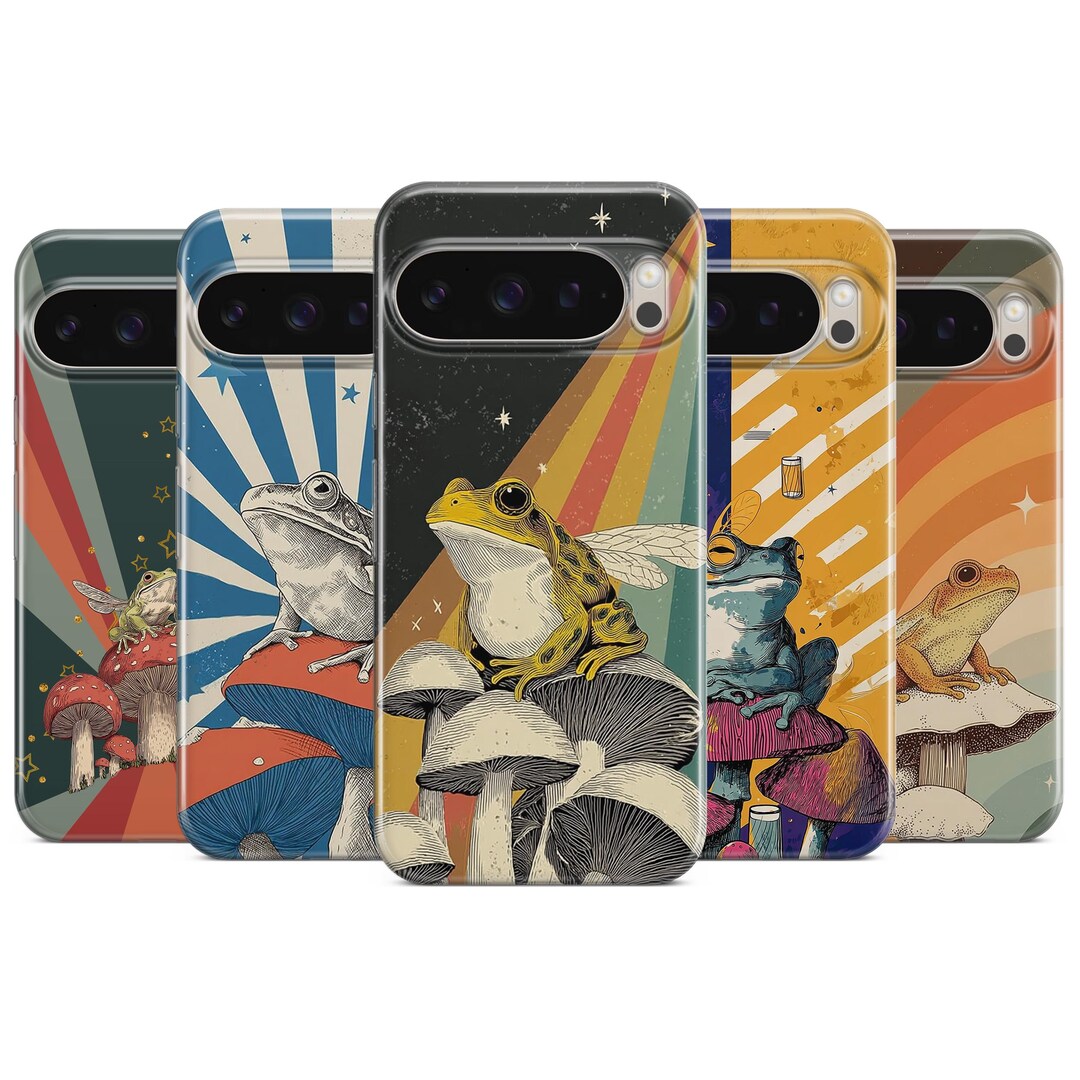 Capa de celular com sapo psicodélico, capa de cogumelo mágico - Etsy ...