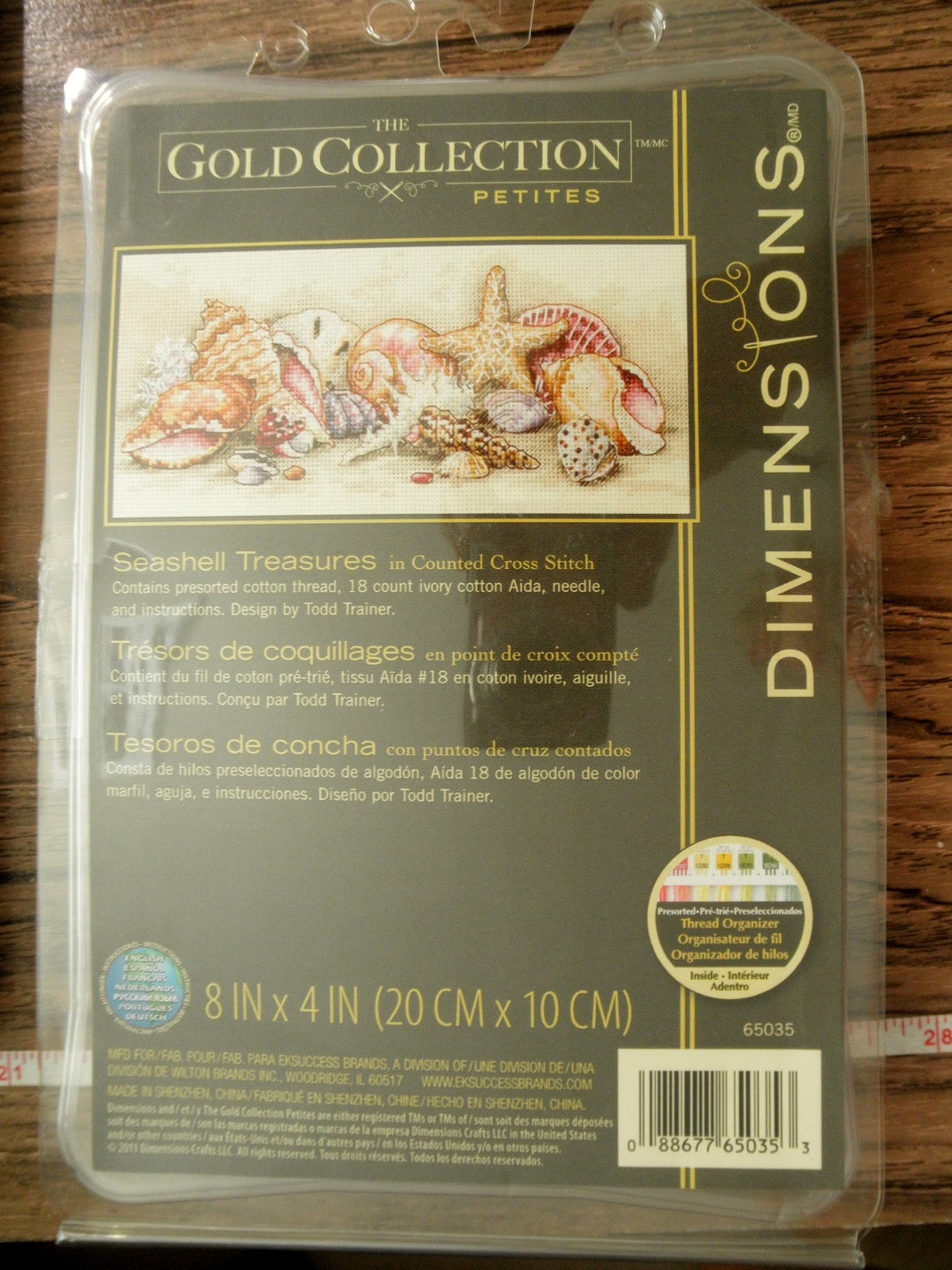 Gold Collection Petites Dimensions Counted Cross Stitch Kit - Seashell ...
