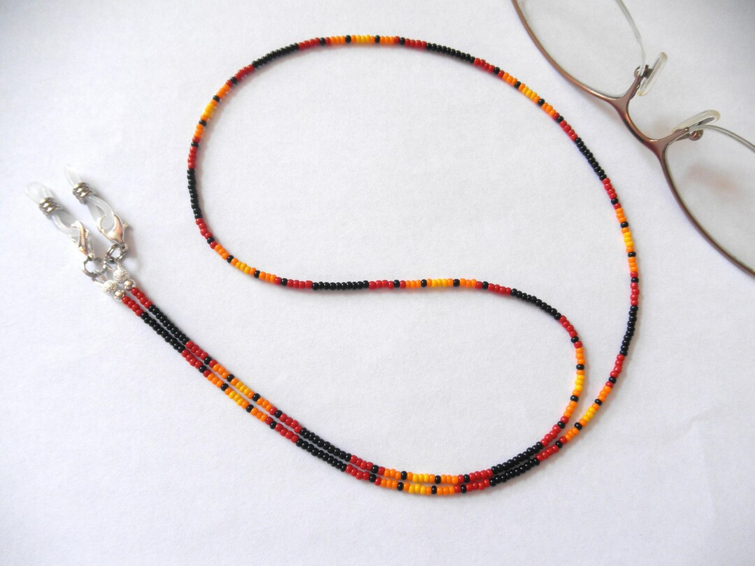 Southwestern Eyeglass Chain, Dainty Beaded Glasses Choker Necklace ...