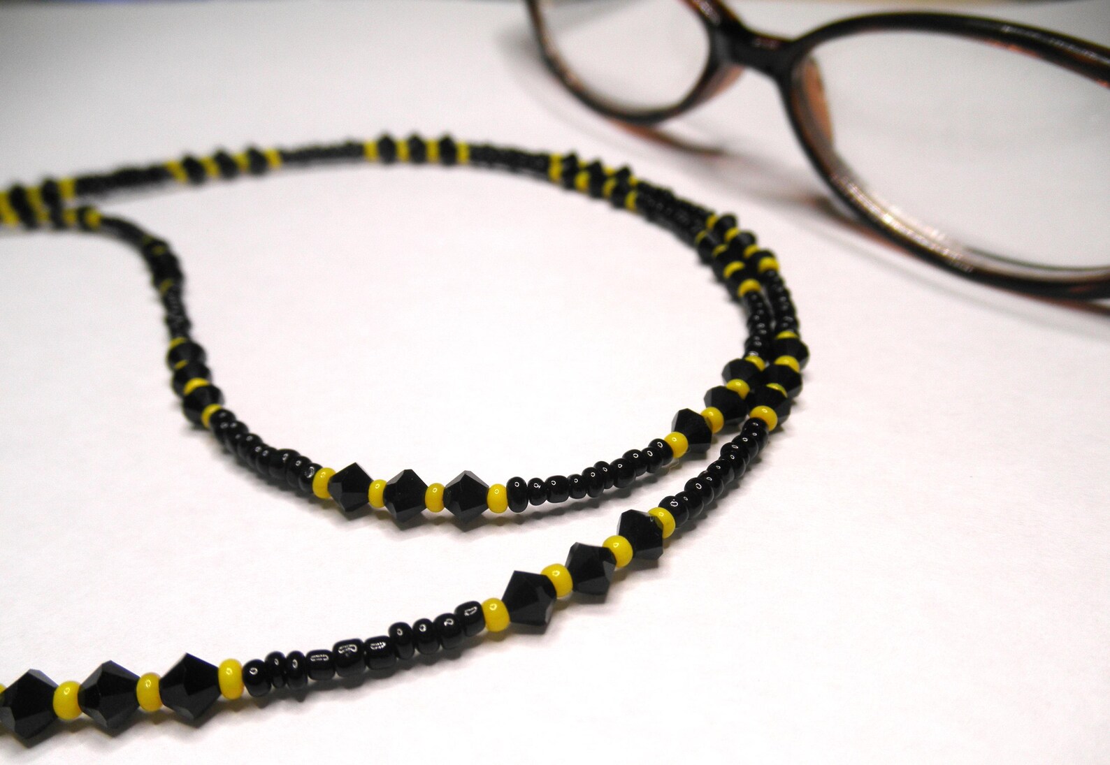 Pittsburgh Steelers Eyeglass Chain/austrian Crystals/black Yellow ...