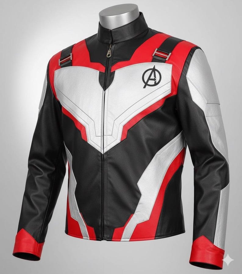Avengers Endgame Quantum Realm Leather Jacket | Superhero Cosplay ...