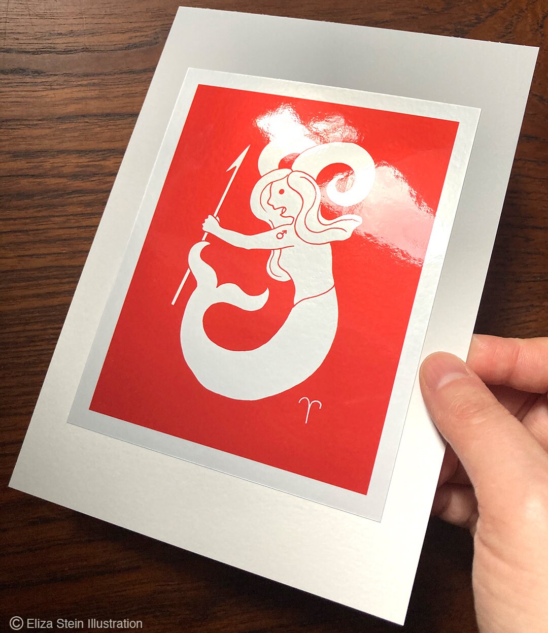 Aries Mermaid Birthday Card Greeting Card Astrology Card - Etsy
