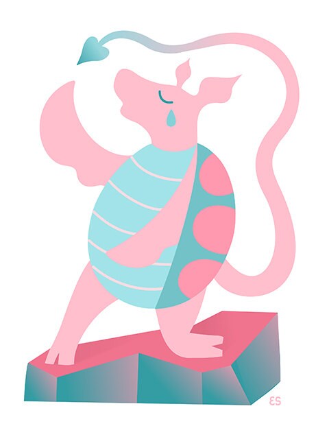 Mock Turtle of Alice in Wonderland 9x12 Art Print, Childrens ...