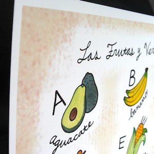 Fruits and Vegetables of Latin America Spanish Alphabet Poster, Food ...