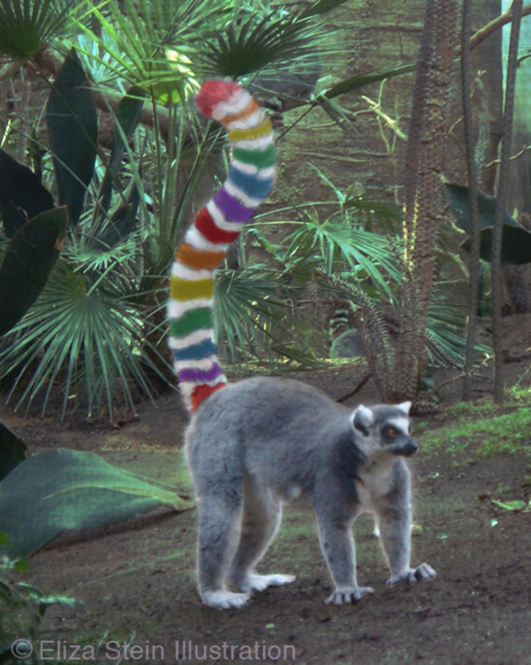 Rainbow Lemur 5x7 Blank Greeting Card, Queer, LGBTQ, Gay Pride - Etsy