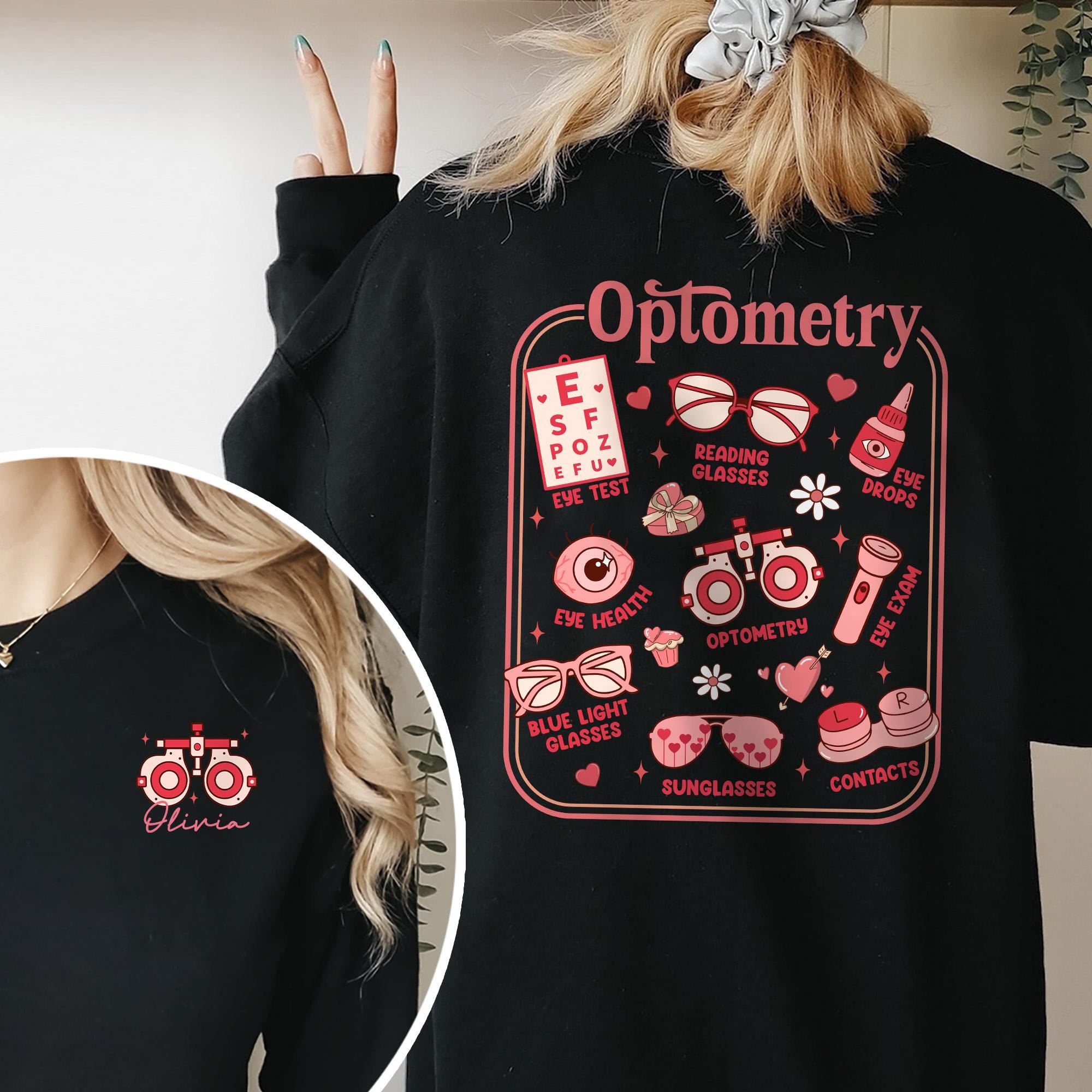 Optometry Valentines Day Shirt: Custom Optometrist Shirt, Optometry ...