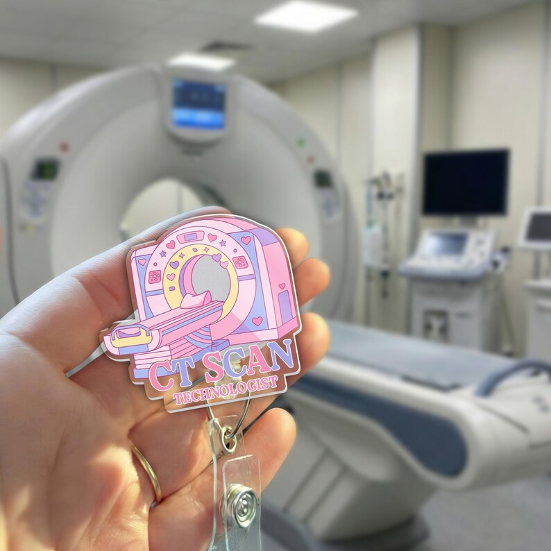 CT Scan Technologist Galentine’s Day Badge Reel, Funny Radiology Gift ...