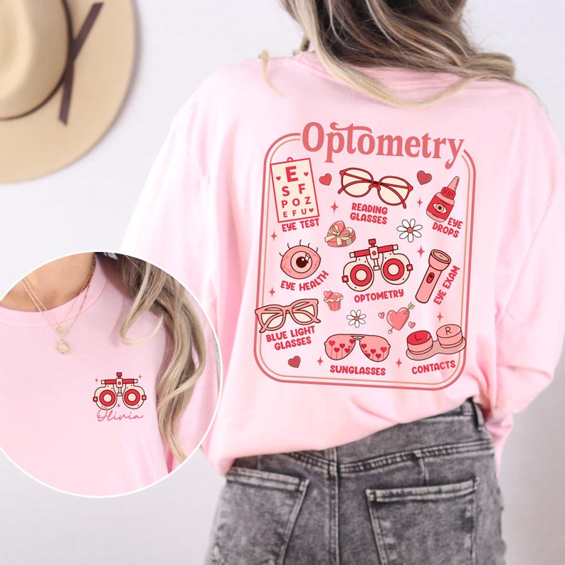 Optometry Valentines Day Shirt: Custom Optometrist Shirt, Optometry ...