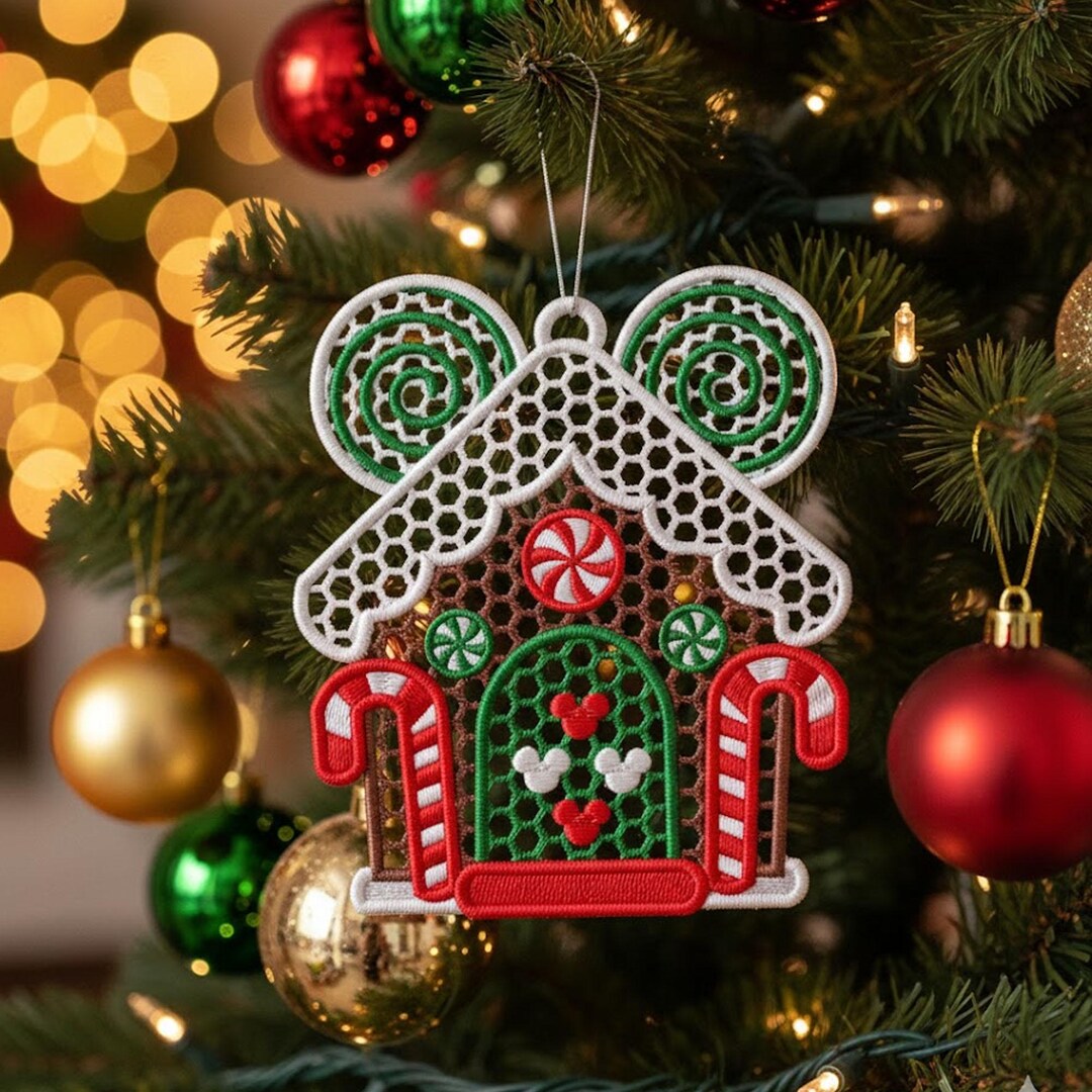 FSL Dazzling Christmas House Home - Free Standing Lace Machine ...