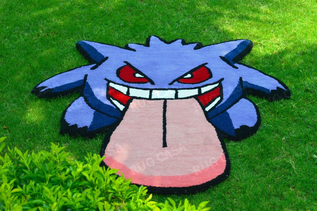 Gengar Handmade Tufted Rug | Custom Anime Carpet - Etsy