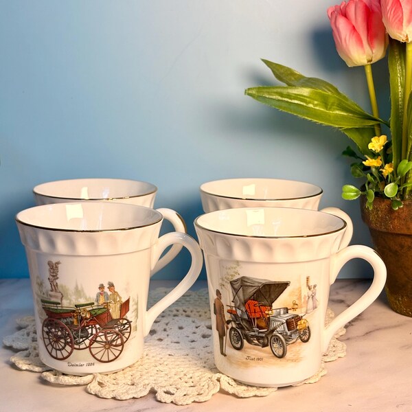 Bone China Mugs Cars - Etsy