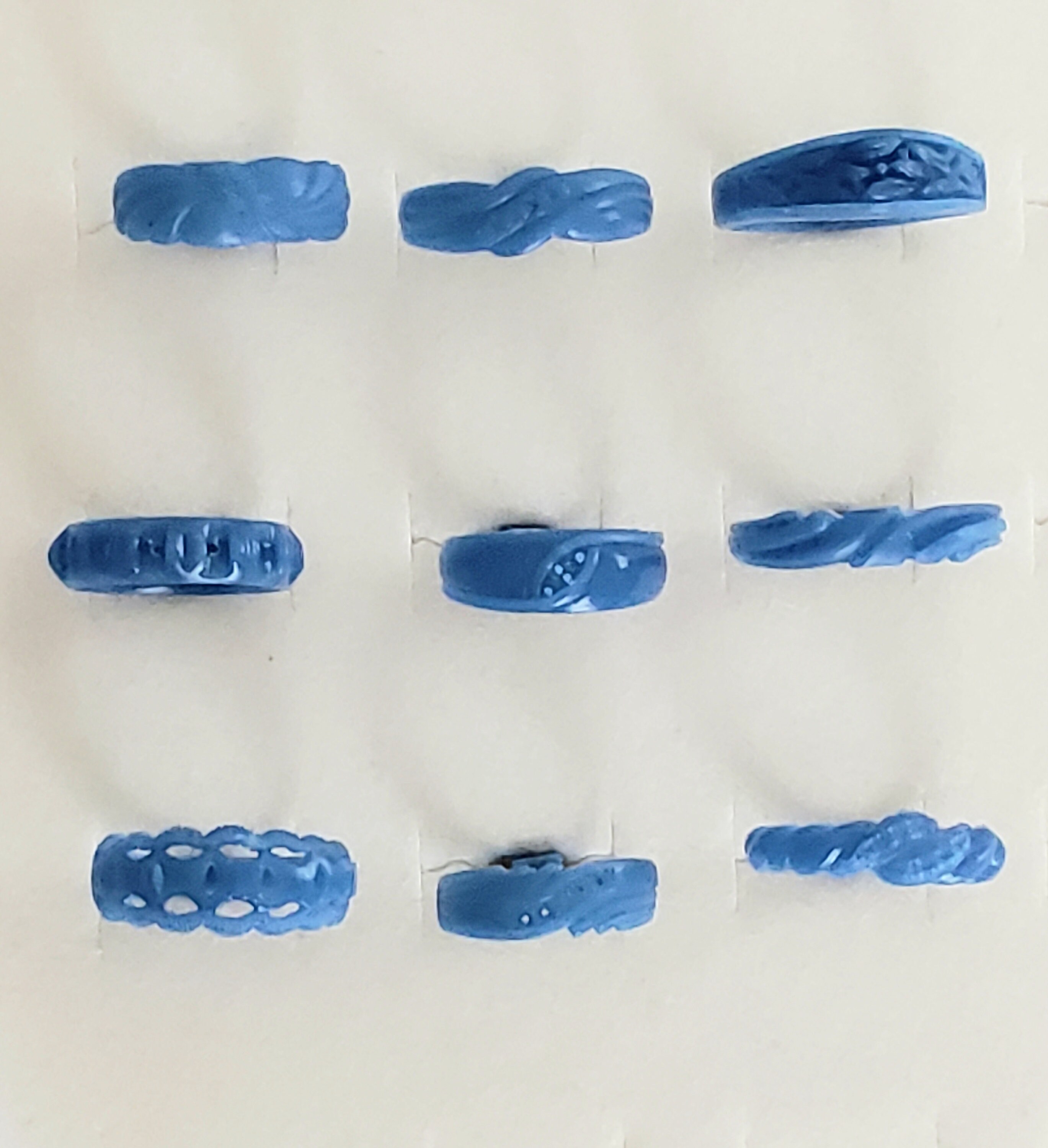 9 Band Style Ring Assortment. Wax Patterns for Lost Wax Casting 24-001 ...