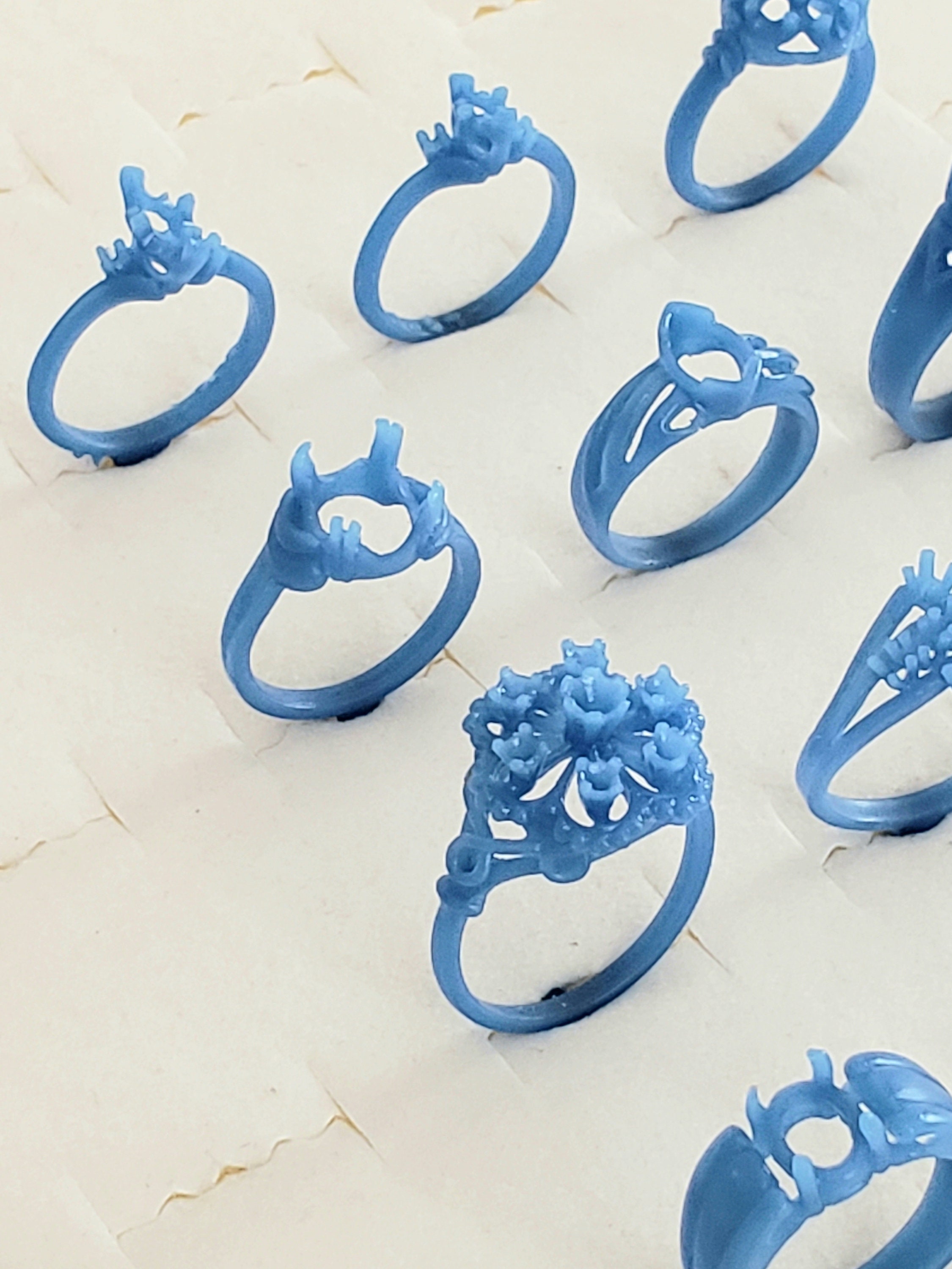 12 Assorted Rings. Wax Jewelry Patterns for Lost Wax Casting 23-058 - Etsy