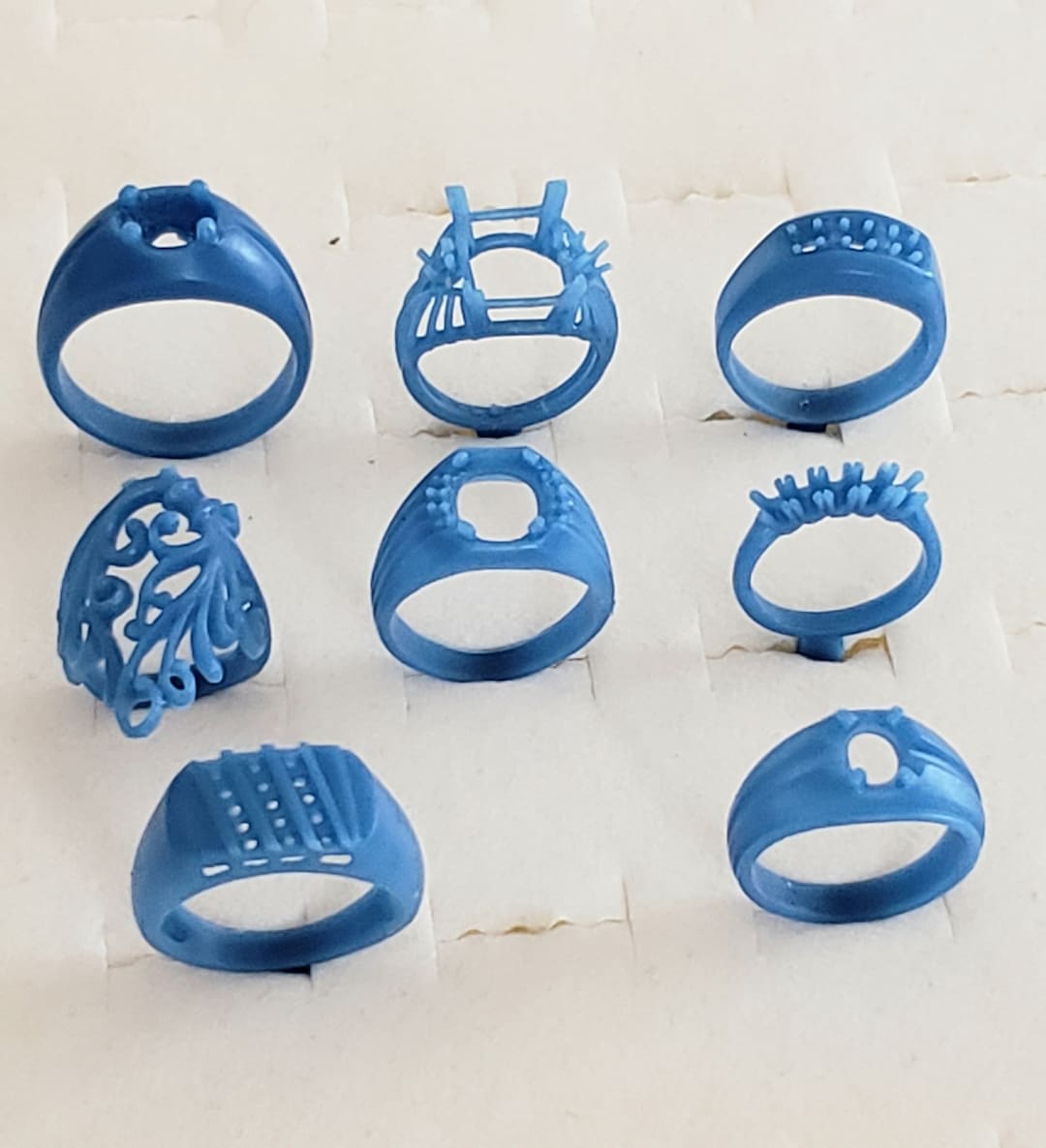 8 Assorted Rings. Wax Jewelry Patterns for Lost Wax Casting - Etsy