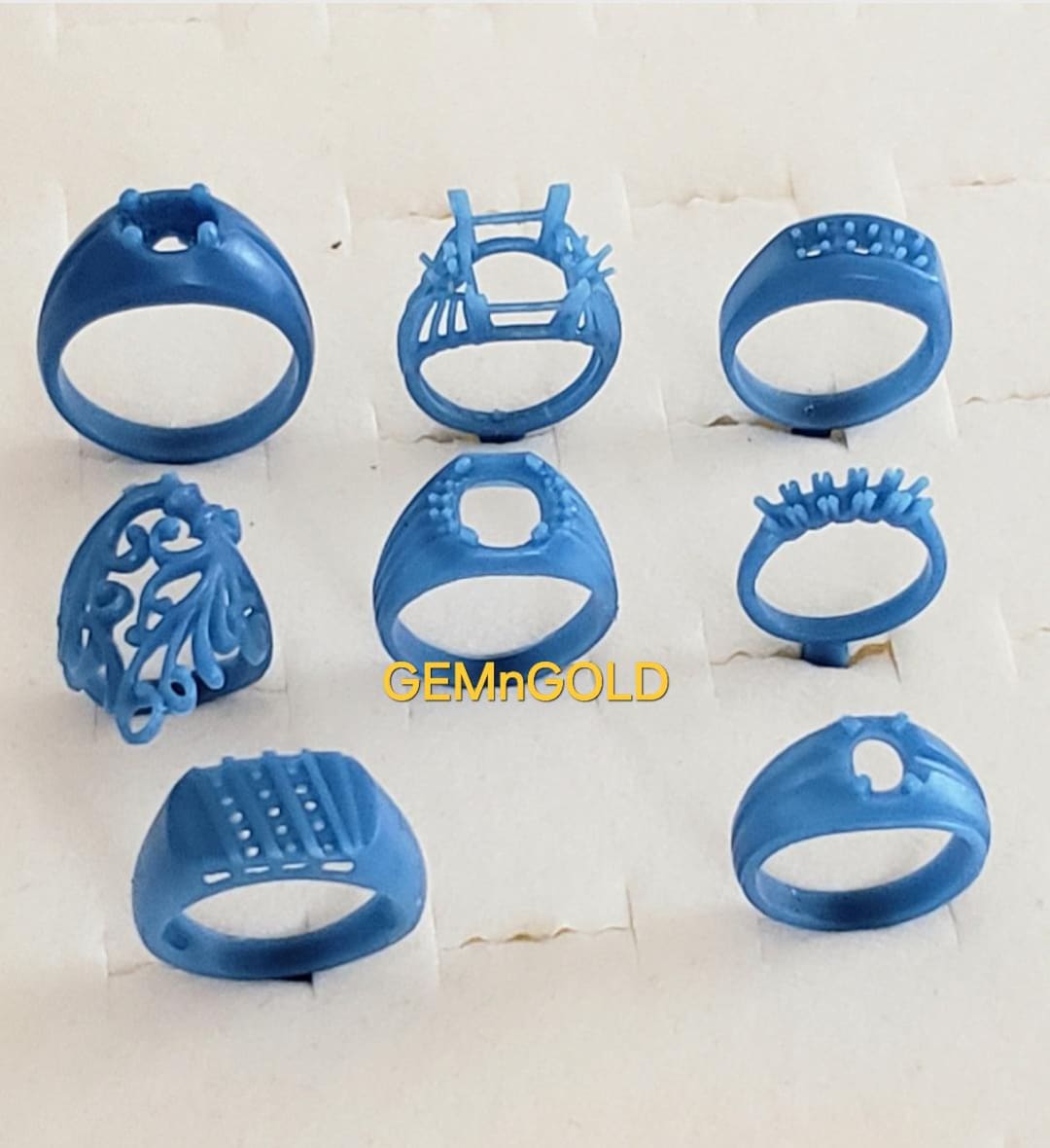 8 Assorted Rings. Wax Jewelry Patterns for Lost Wax Casting 23-060 - Etsy
