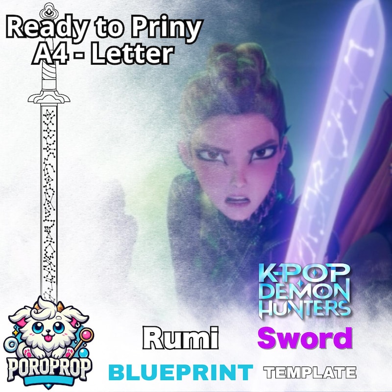 Rumi sword demon hunters - Etsy España