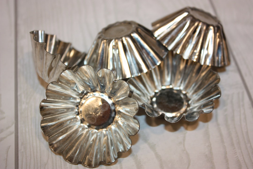Set of 5 Vintage Sandbakkel Metal Tart Tins Bakeware Kitchen - Etsy