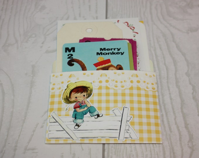 Loaded Cute Kitschy Theme Library Pocket Ephemera Junk Journal Supply ...