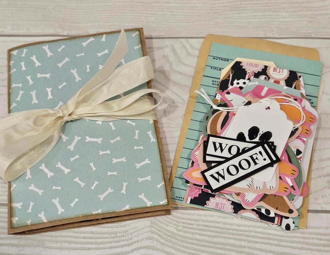 Altered DIY Paper Bag Dog Lovers Journal Kit Junk Journal Puppy Dog ...
