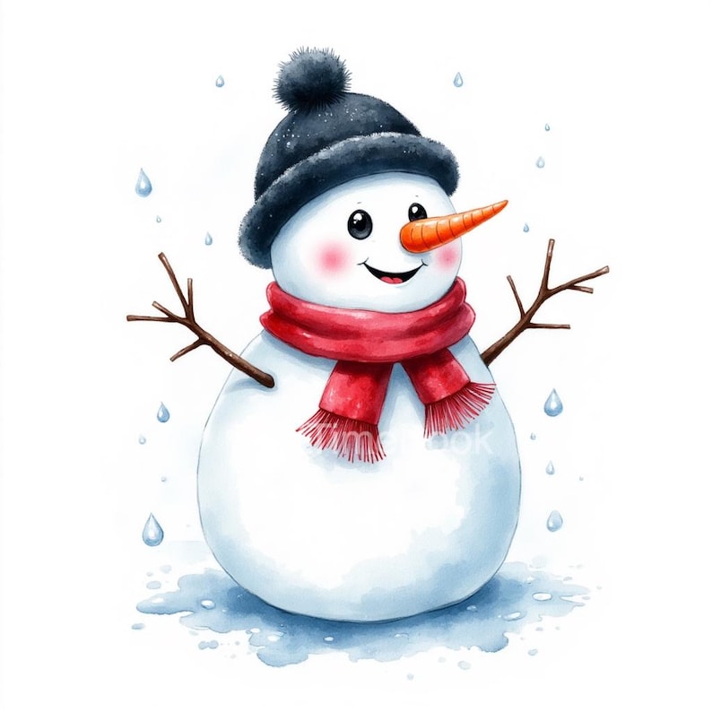 20 Snowman Clipart | Winter Holiday Bundle, Christmas Art, High Quality ...