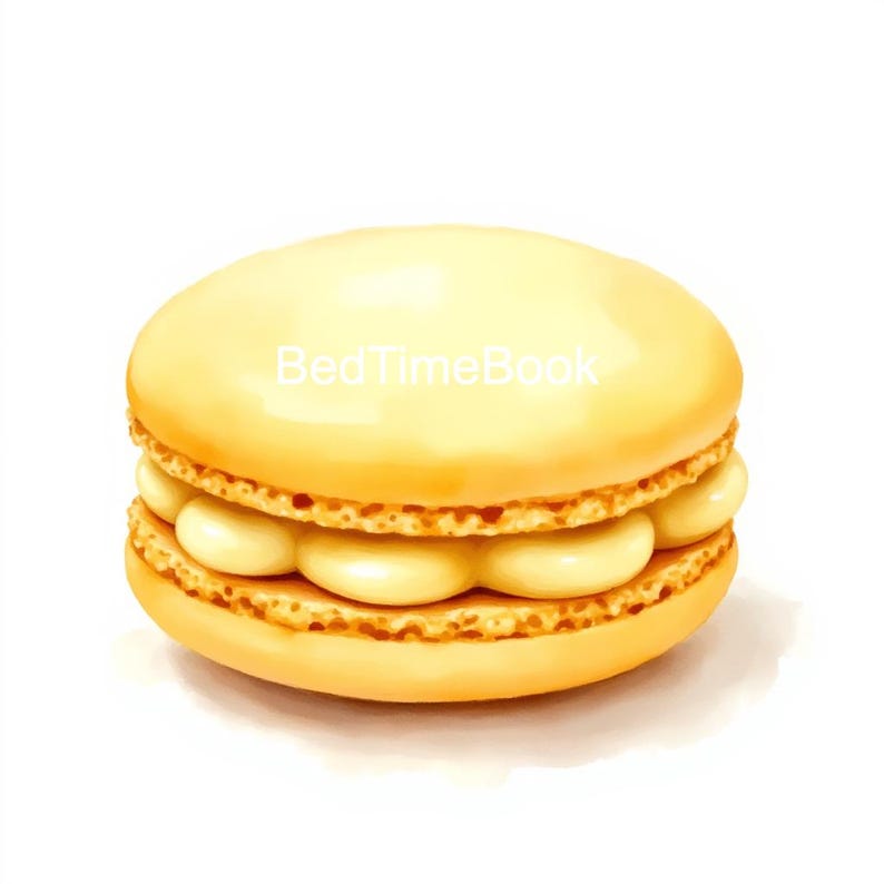28 Boho Macaroons Clipart, Pastel French Macaron, French Food, Gold ...