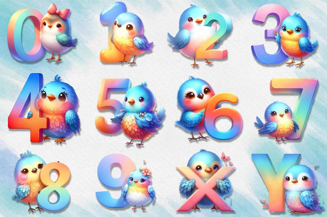 36 Bird-themed Alphabet PNG Set | Nature Inspired Letters for Nursery ...