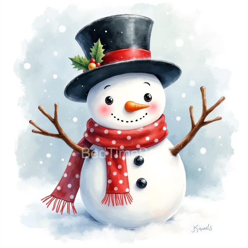 20 Snowman Clipart | Winter Holiday Bundle, Christmas Art, High Quality ...