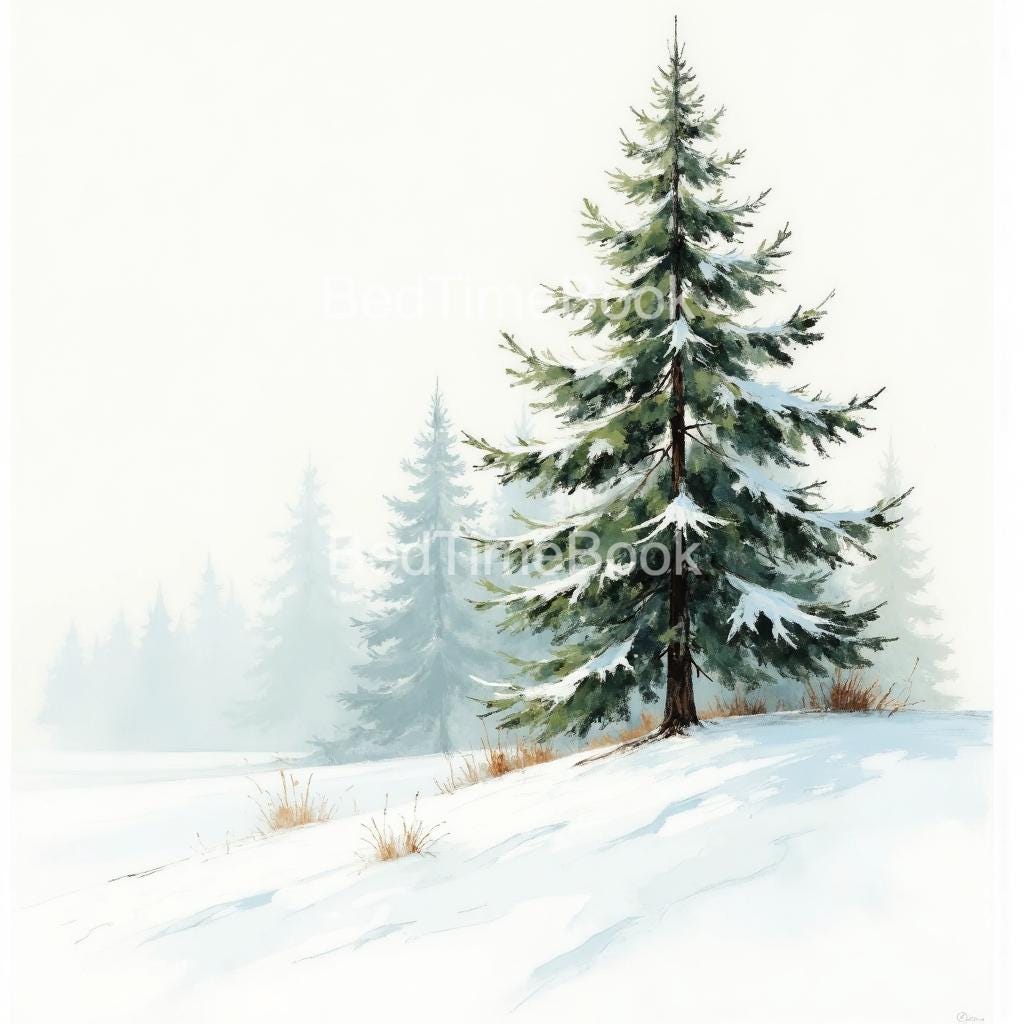 20 Snowy Pine Tree Clipart | Winter Evergreen Bundle, Christmas Art ...