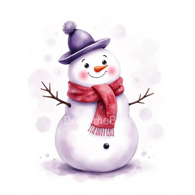 20 Snowman Clipart | Winter Holiday Bundle, Christmas Art, High Quality ...