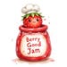 Strawberry Jam Jar Clipart, Watercolor Pngs (JPEG Digital Download) - Etsy