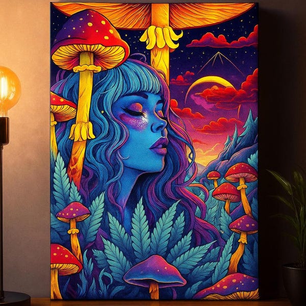Trippy Canvas Art - Etsy