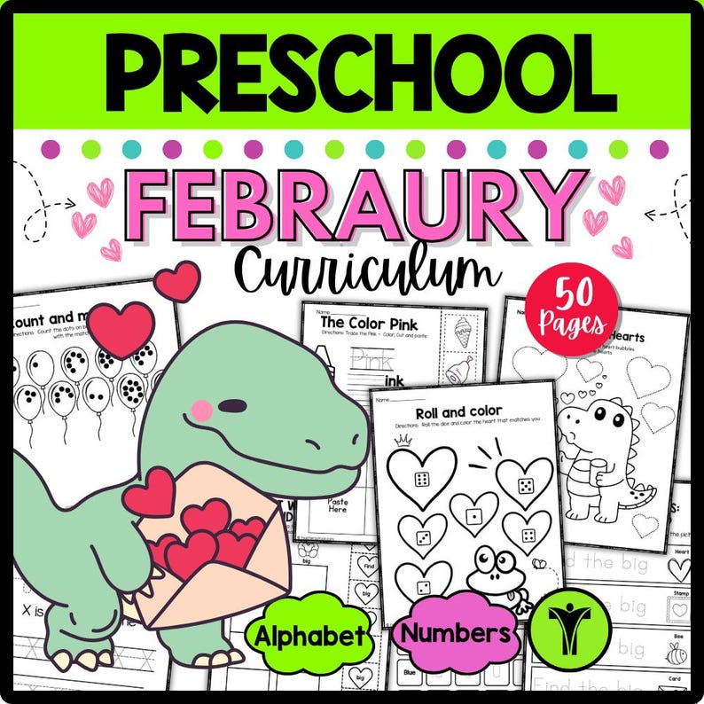 February Preschool Curriculum & Kindergarten Lesson Plans | Toddler ...