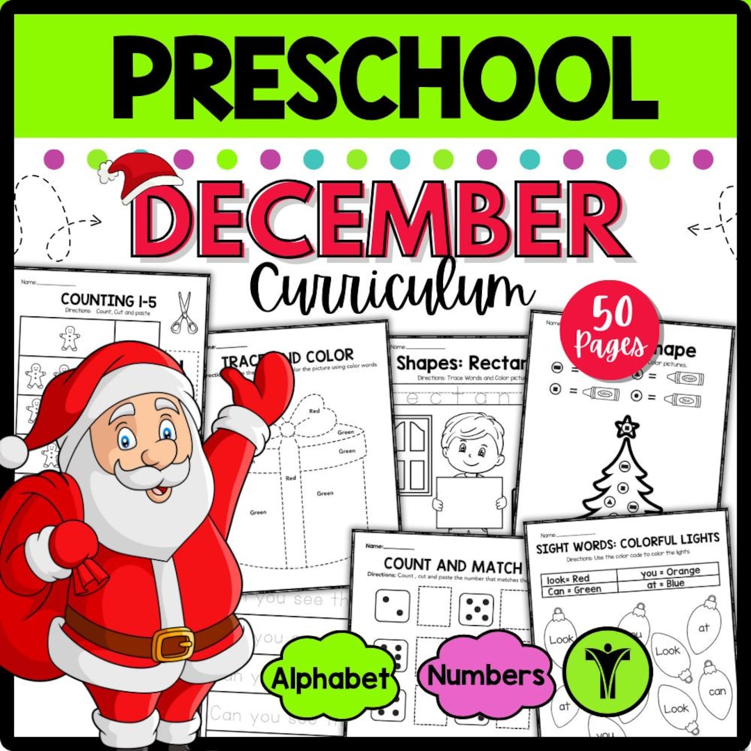 December Preschool Curriculum & Kindergarten Lesson Plans | Toddler ...