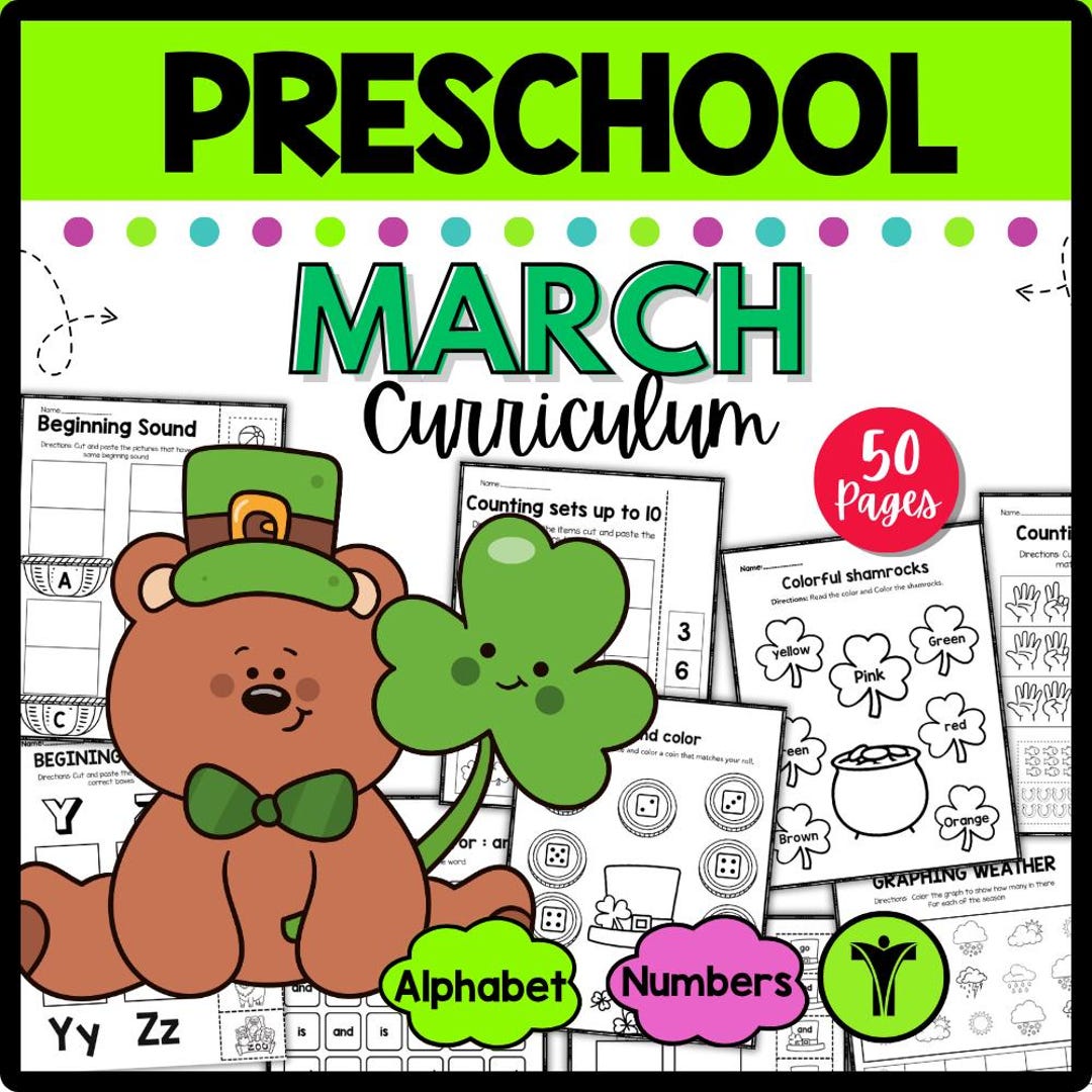 March Preschool Curriculum & Kindergarten Lesson Plans | Toddler ...