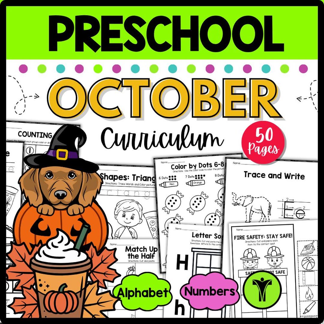 October Preschool Curriculum & Kindergarten Lesson Plans | Toddler ...