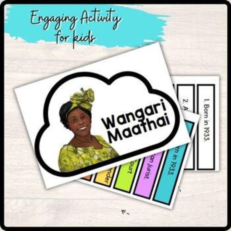 Wangari Maathai Women's History Month - Bulletin Board Craft - March - Etsy