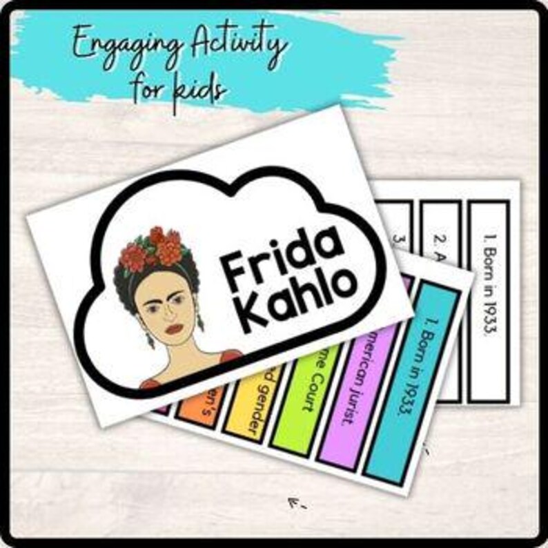Frida Kahlo Women's History Month - Bulletin Board Craft - March - Etsy