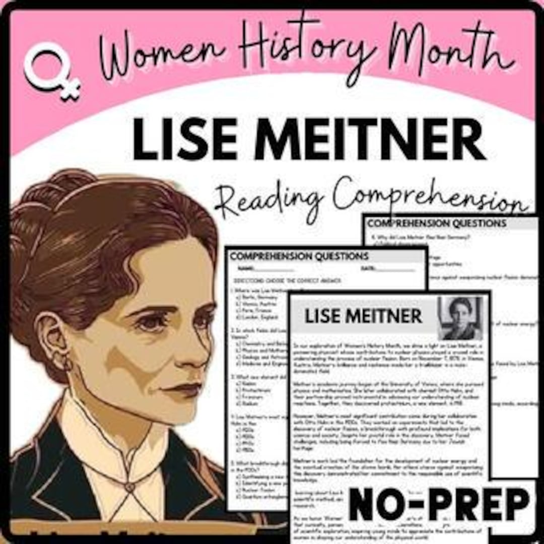 Women's History Month - LISE MEITNER - Reading Comprehension ...