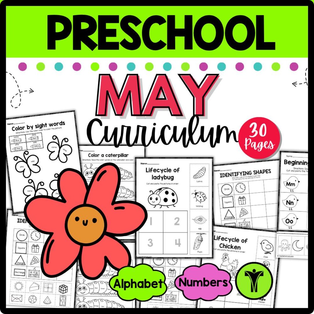 MAY Preschool Curriculum & Kindergarten Lesson Plans | Toddler ...