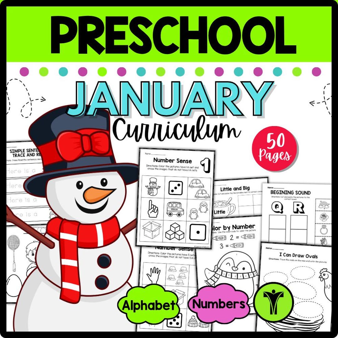 January Preschool Curriculum & Kindergarten Lesson Plans | Toddler ...