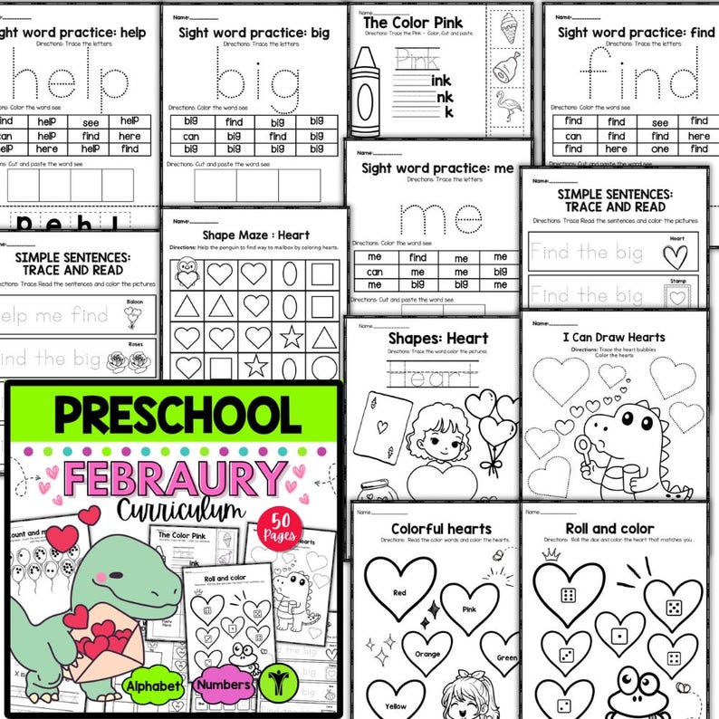February Preschool Curriculum & Kindergarten Lesson Plans | Toddler ...