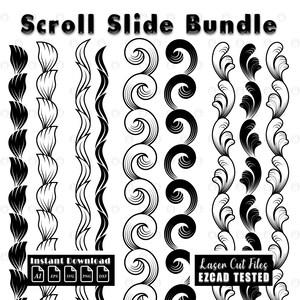 Scrollwork Design File, Laser Cut Vector Bundle (digital Download) - Etsy