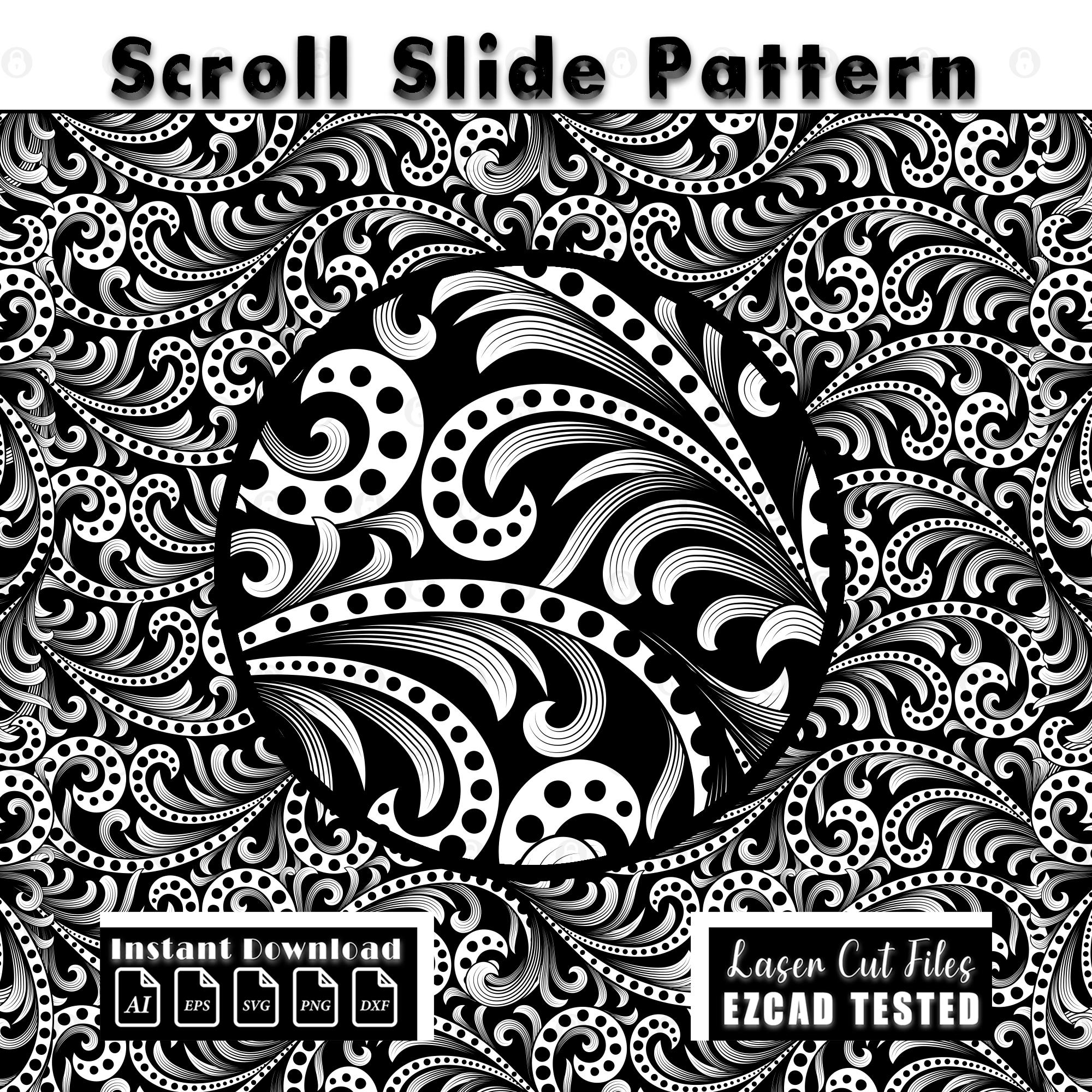 Custom Scrollwork Pattern Laser Engraving Files SVG DXF Ai Eps Png ...
