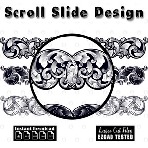 Filigree Scroll Laser Engraving Design Bundle (digital Download) - Etsy