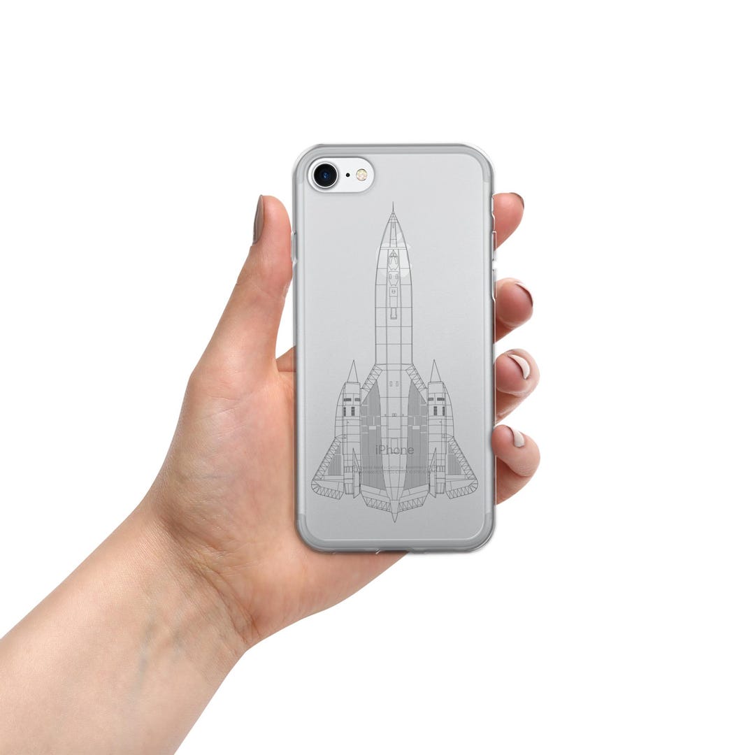 SR-71 Blackbird Iphone® Case – Transparent Military Jet Blueprint Cover ...