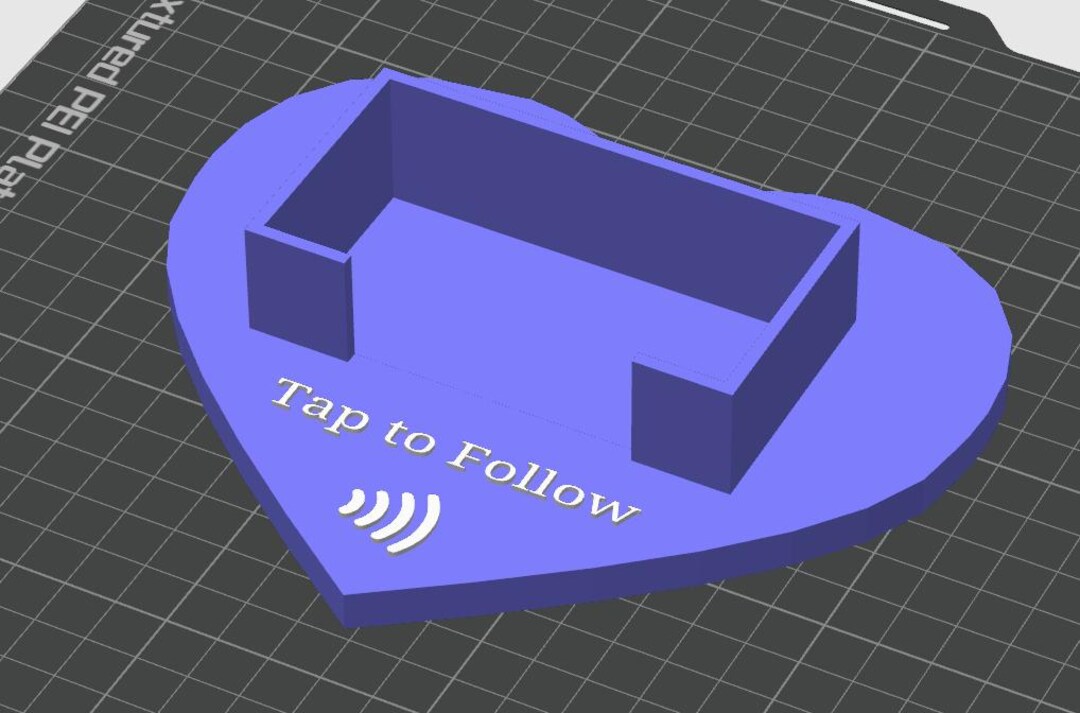 Heart Shape Business Card Holder With NFC Reader - Etsy