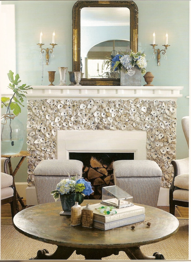 Seashell Tile: Coastal Decor, Beach Wedding Accent (6" X 6" Tumbled ...