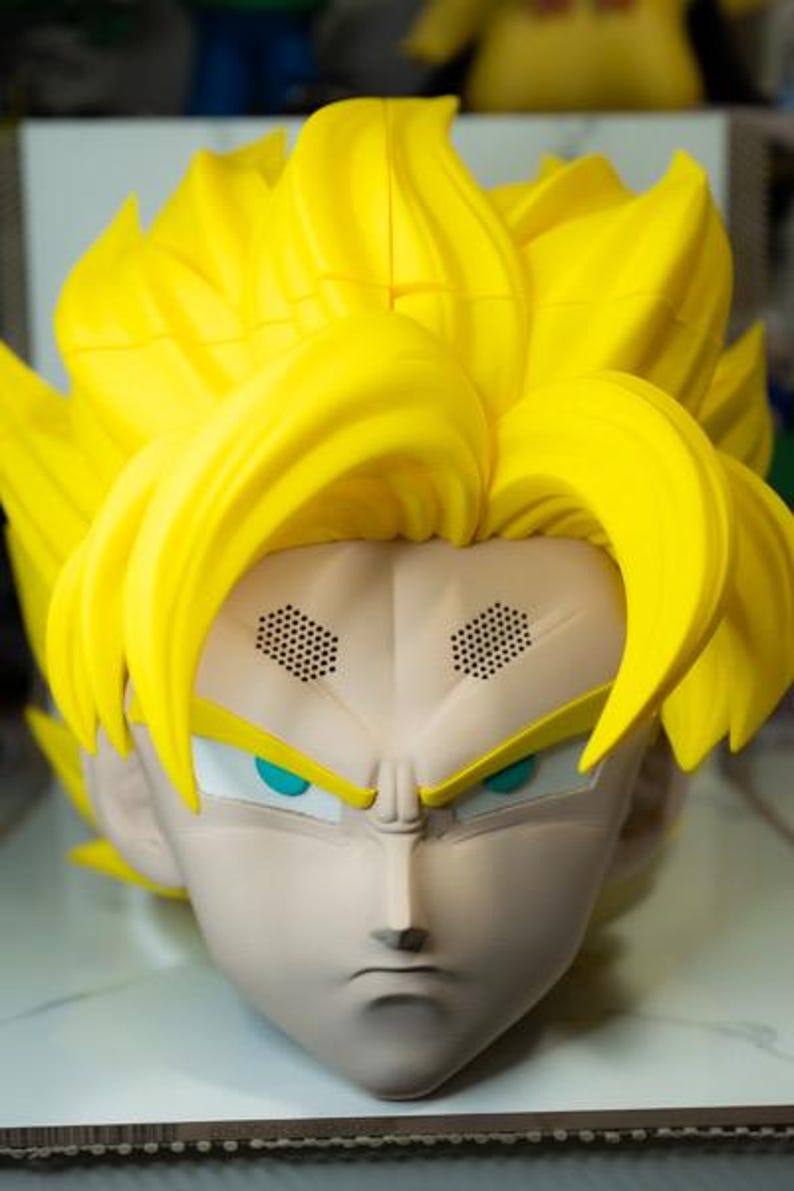 3D Printed Goku Helmet: Magnetic Assembly Dragon Ball Z Cosplay Prop - Etsy