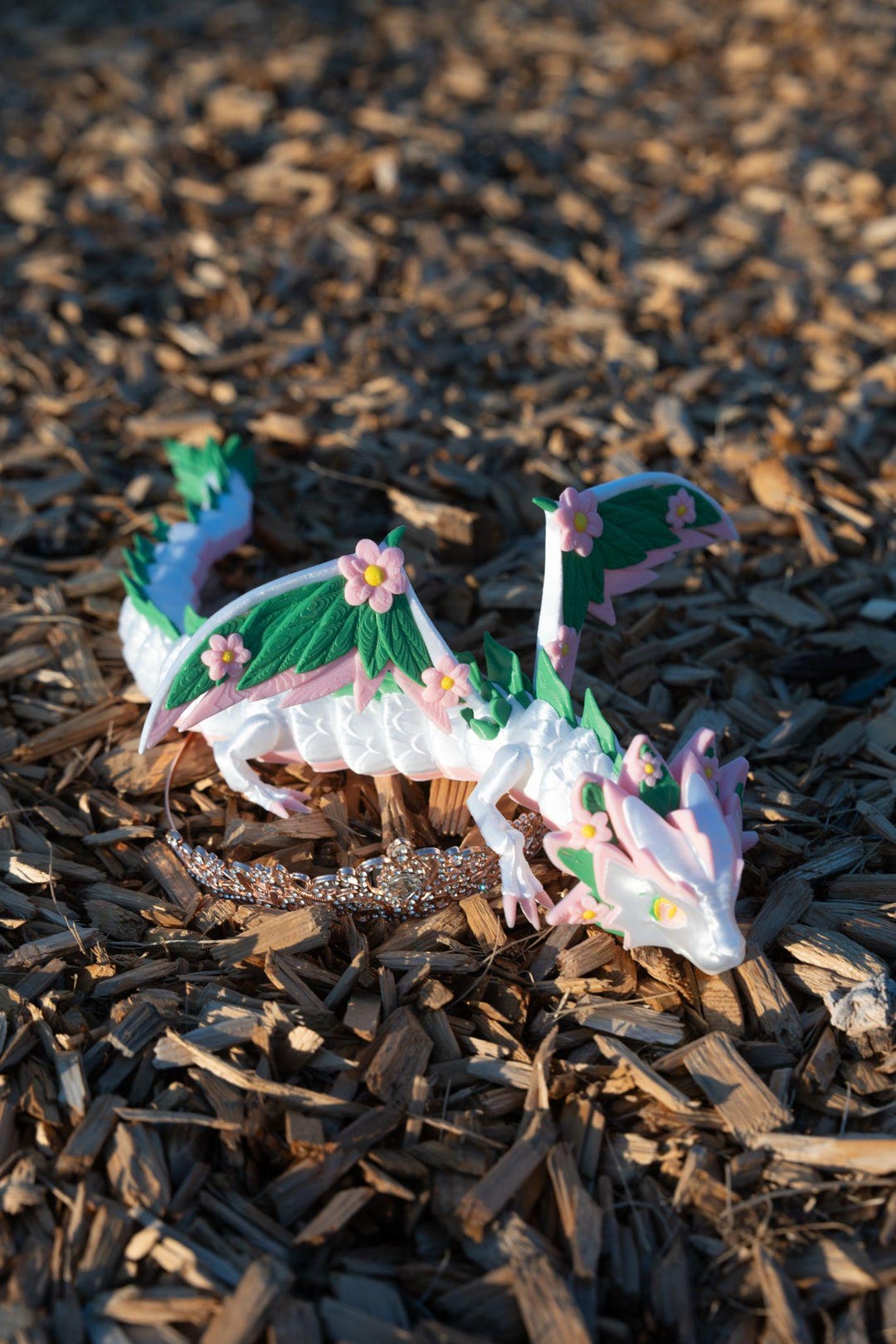Floral Empress Dragon | 3D Printed Dragon Figurine | Fantasy Decor ...